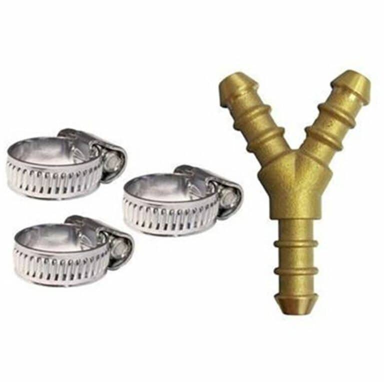 Y SPLITTER WITH 3 WORM DRIVE CLIPS - Gas Equipment Direct