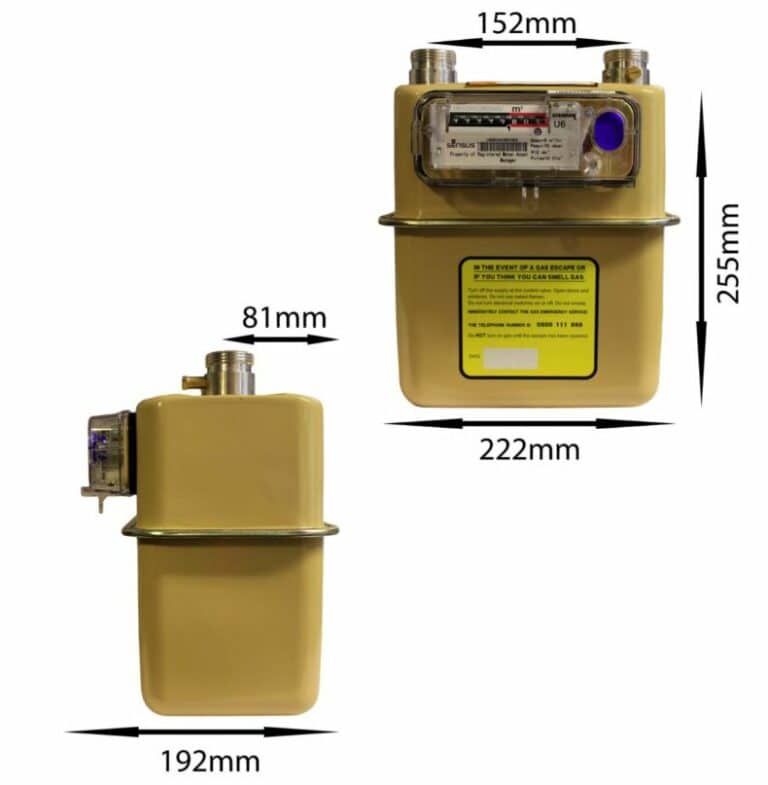 U6 GAS METER (G4 COMPATIBLE) WITH 45DEG ANGLED VIEWING INDEX BY SENSUS ...