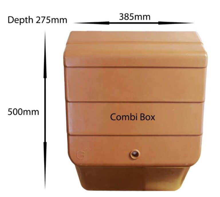 Upright Gas Meter Box (500mm x 385mm x 275mm) - To Fit G4 or U6 - Brown ...
