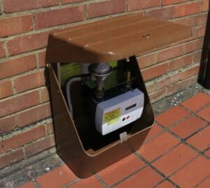 Upright Gas Meter Box (500mm x 385mm x 275mm) - To Fit G4 or U6 - Brown ...