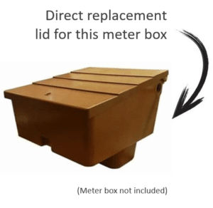 Connect Semi-Submerged Gas Meter Box Lid (450mm x 415mm) - Brown - Gas ...