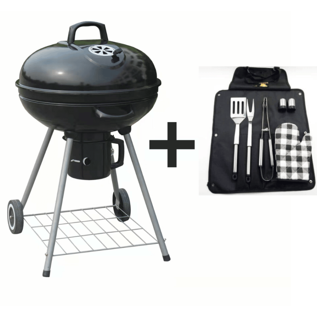 Free Standing BBQ + 7 Piece BBQ Accessories Set - Gas Equipment Direct