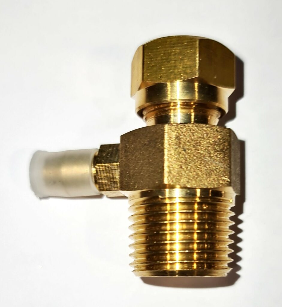 Copper Compression Adaptor - 10mm to ½” Male BSPT With Test Points ...